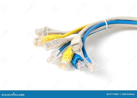 LAN Network Cable With RJ 45 Connector Stock Image Image Of Rj45 Internet 67118861