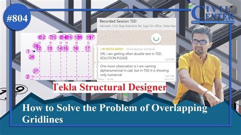Tekla Structural Designer How To Solve The Problem Of Overlapping Gridlines Multiple