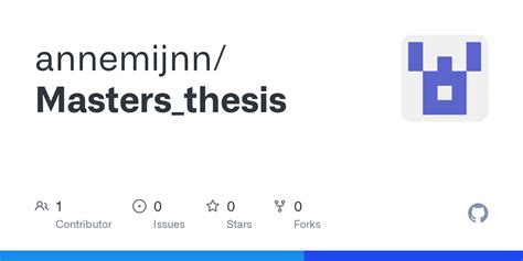 Github Annemijnn Masters Thesis
