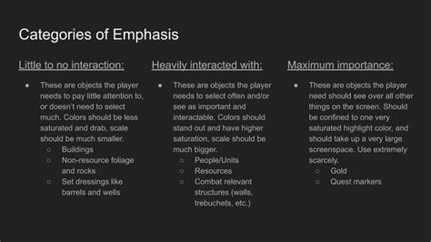 Copy Of Proportion Palette For Rts Games Ppt