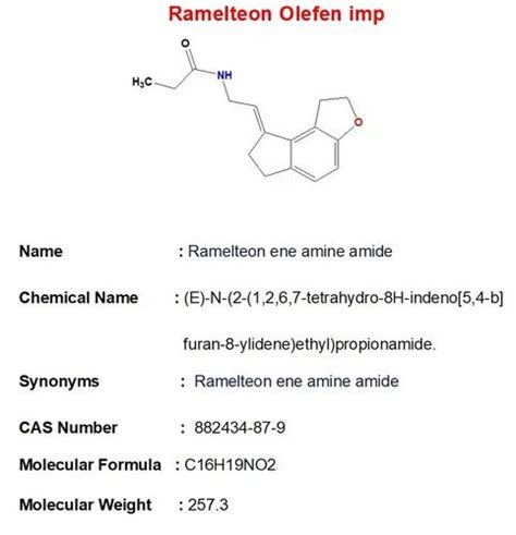 Ramelteon Ep Impurities At ₹ 350 Mg Api Impurities In Hyderabad Id