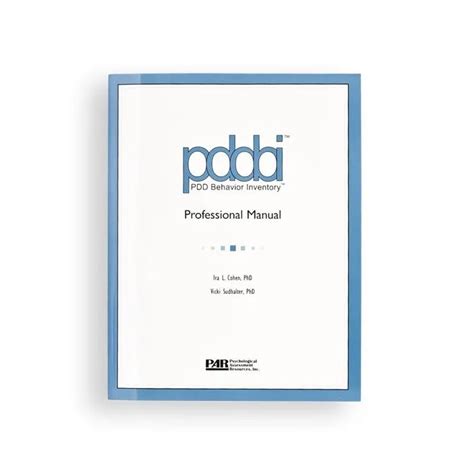 Pddbi Pdd Behavior Inventory