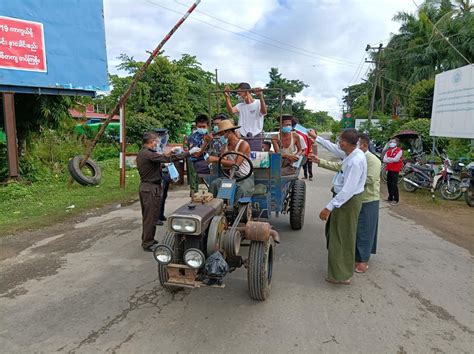 ကျောင်းကုန်းမြို့နယ်တွင် ကိုဗစ် ၁၉ ရောဂါ ကာကွယ်ထိန်းချုပ်ရေးအတွက် နှာခေါင်းစည်း Mask များ အခမဲ့