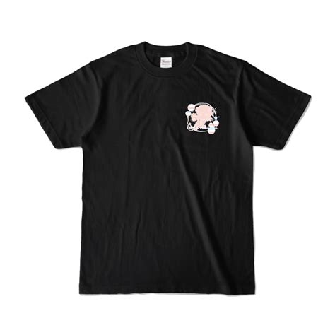🌸3周年記念グッズ🌸【ぽたまくん×花咲翠 マリン衣装】コラボ黒tシャツ ピンク 花咲 翠 Ptmo1期生 Booth