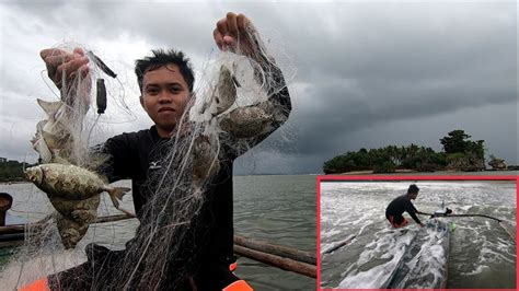 Maraming Isda Kahit May Bagyo At Nalunod Ang Bangka Catch Cook