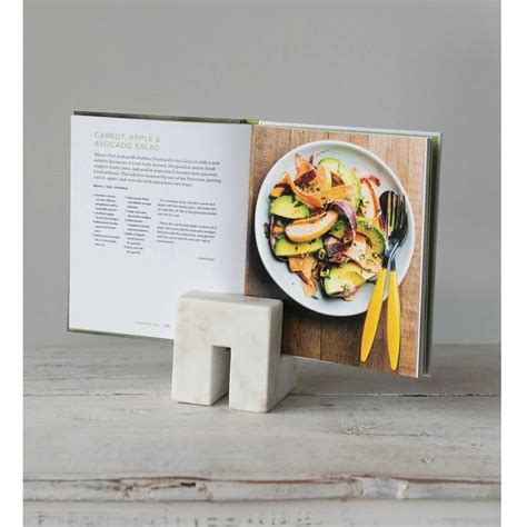 Square Marble Cookbook Stand In 2024 Cook Book Stand Cookbook Holder