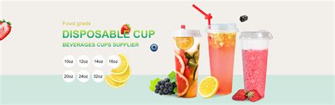 Factory Wholesa Custom Print Logo Coffee Plastic Cup Thick Hard Bubble