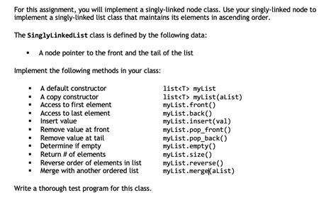 Solved For This Assignment You Will Implement A
