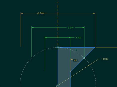 size of countersinks on curved surface ptc community