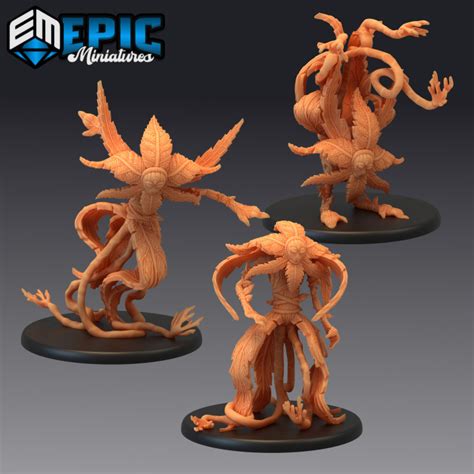 3d Printable Plant Golem Set Ancient Jungle Guard Giant Forest