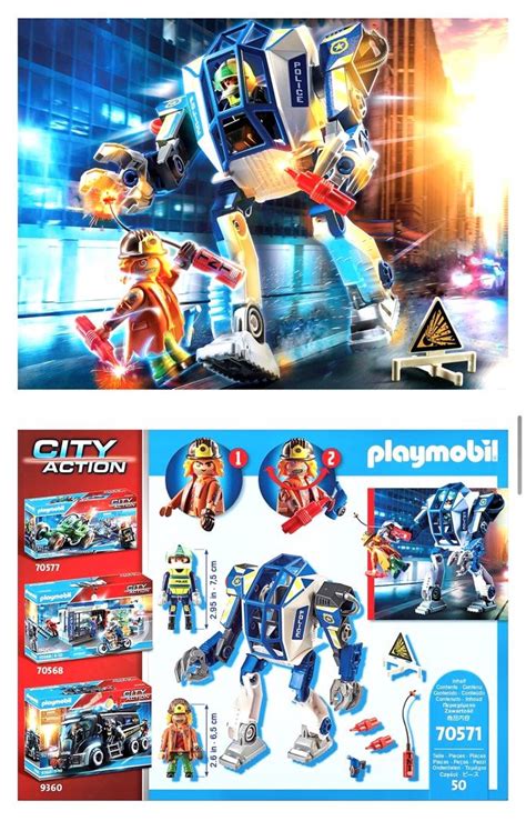 PLAYMOBIL 70571 Special Operations Police Robot Hobbies Toys Toys