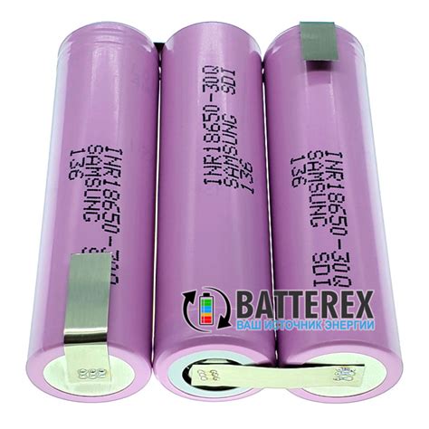 Аккумуляторная сборка 3S 11,1В 3000mah для шуруповёрта из 3х 18650 ...