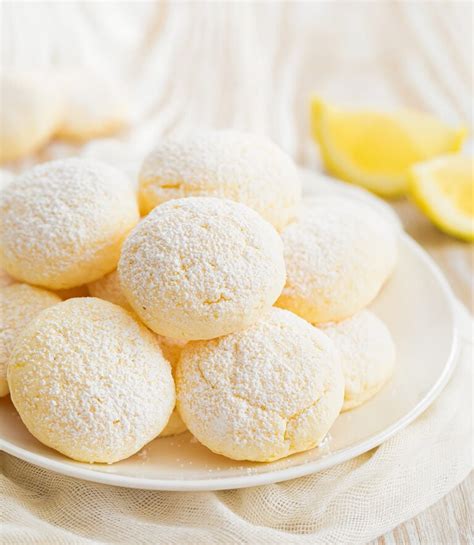 4 Ingredient Lemon Meltaway Cookies No Flour Or Eggs Kirbies