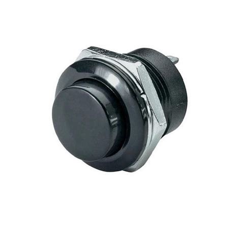 Jual Momentary Push Button Ac 125v 250v R13 507 Black Round Buton