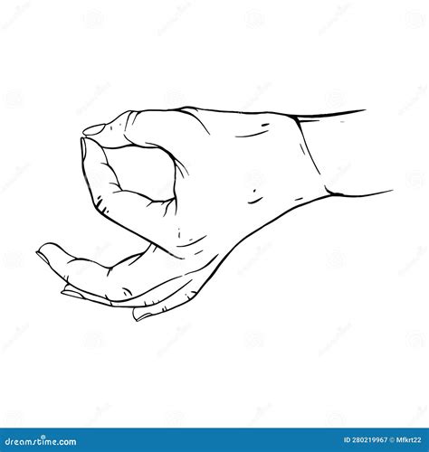 Hand Drawn Gesture Sketch Vector Illustration Line Art Stock Vector