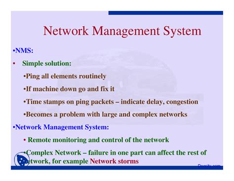 Snmp Computer Networks Lecture Slides Docsity