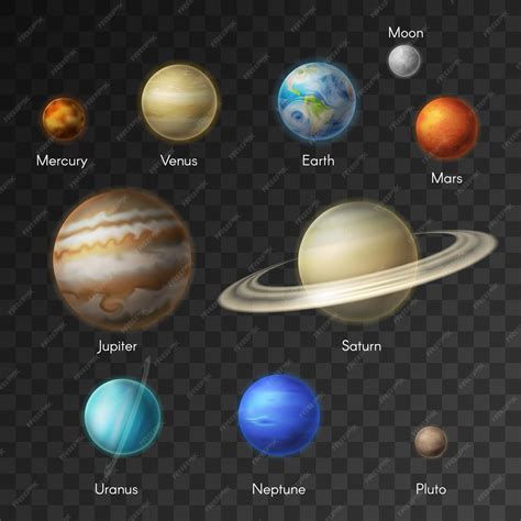 Premium Vector Solar System Planets Galaxy Icons