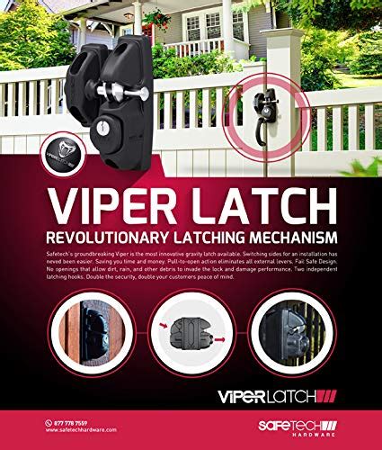 Safetech Hardware X2 Two Sided Gate Latch Key Lockable Gate Lock Pool Safety Fence Latch