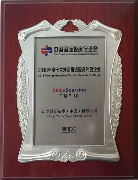 Very Happy To Announce That Infosys China Has Been Awarded The China