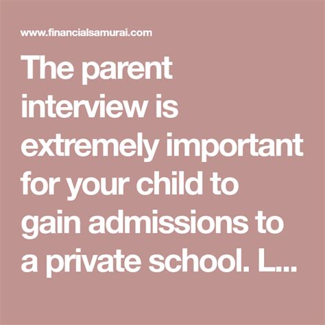 8 School Interview Ideas School Interview Interview Private School