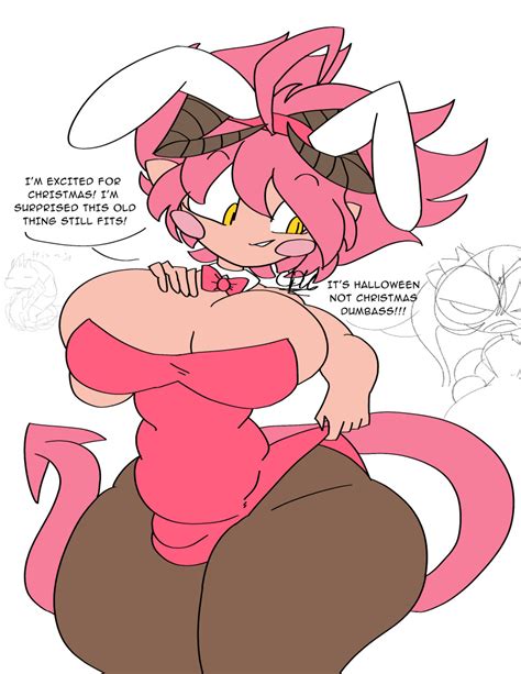 Rule 34 1futa Ava Cdknsfw Blush Bowtie Breasts Bunny Ears Bunnysuit