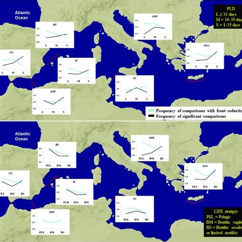 Map Of The Mediterranean Sea With The Name Of The Sub Basins Main