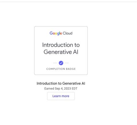 Generativeai Skillbadge Continuouslearning Ai Machinelearning Datascience Ethicaltech
