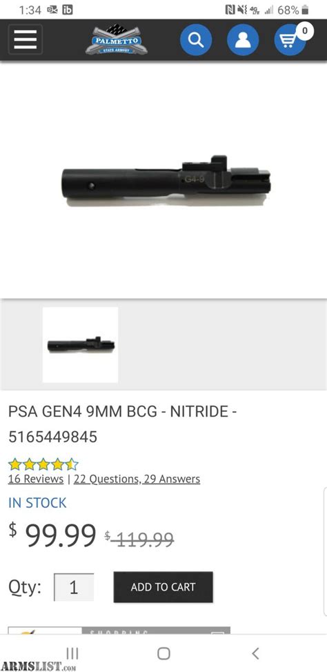 Armslist For Sale Psa 9mm Bcg Hybrid