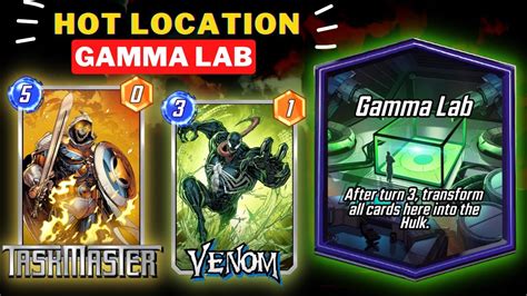 This Deck Is Crazy In Gamma Lab Gamma Lab Deck Marvel Snap Hot Location Youtube