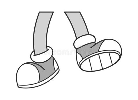 Dancing Comic Retro Feet Doodle Stock Illustration Illustration Of Boots Position 368322124
