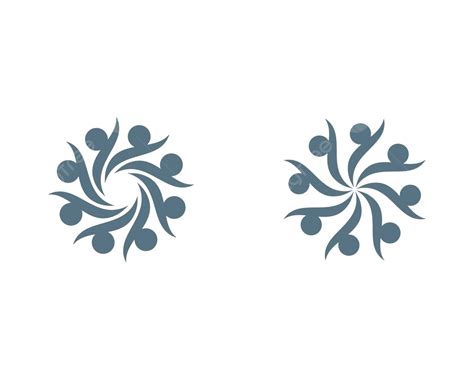 Community Care Logo Template Meeting Teamwork Care Vector Meeting