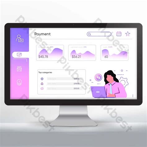 Color Gradient Dashboard Ui Template Psd Free Download Pikbest