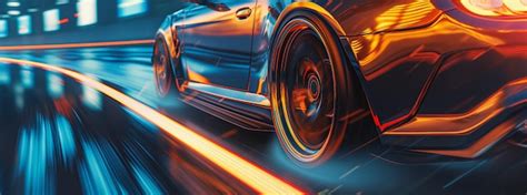Premium Photo Speeding Sports Car On Multiple Lane Highway