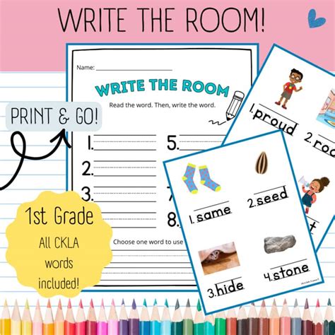 Write The Room 1st Grade Ckla Spelling Words Practice Encoding