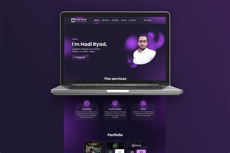 ui design personal website behance