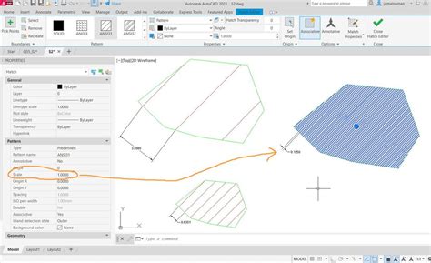 Solved Autocad 2023 What Does The “spacing” In The Hatch Pattern