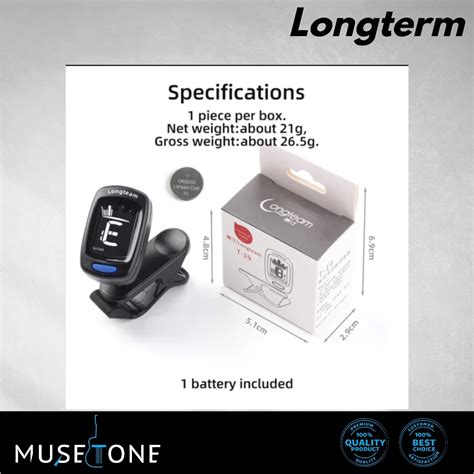 Longterm Chromatic Tuner For Guitar Ukulele Violin And Bass Guitar