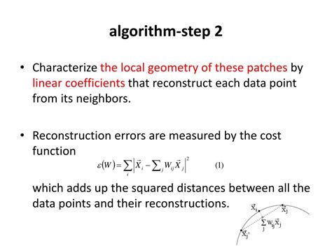 Ppt Nonlinear Dimensionality Reduction By Locally Linear Embedding