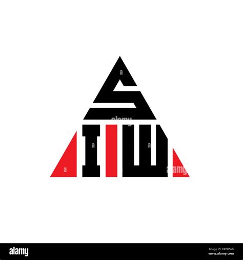 Siw Triangle Letter Logo Design With Triangle Shape Siw Triangle Logo