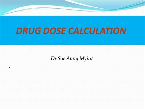 Loading Dose Drug Calculations Practice Problems Part 4 40 Off