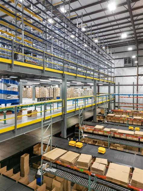 Multi Level Mezzanine With Storage And Picking Automation
