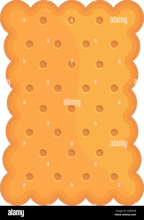 Cracker Icon Cartoon Vector Cookie Food Cake Snack Stock Vector Image