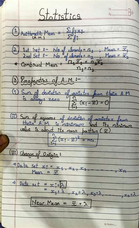 Solution Formula Sheet For Statistics Jee And Neet Studypool