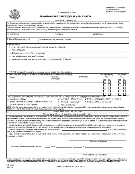 Usa Non Immigrant Fiancee Visa Application Form Constitutional Law Immigration Law