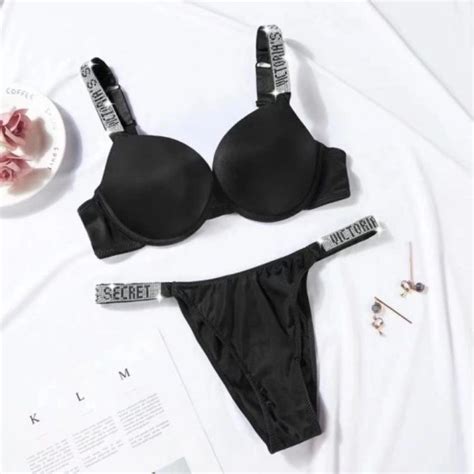 Women Victoria Secret Push Up Lingerie Set Ladies Sexy Lift Up