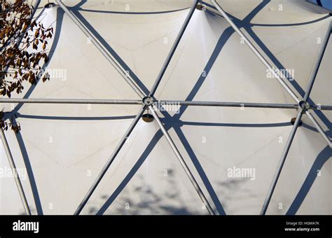 Detail of Geodesic Dome by Richard Buckminster Fuller at Vitra Campus Charles Eames Straße