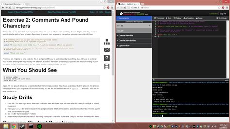 Im Learning Python With The Book Learn Python The Hard Way And Adafruits Webide On My
