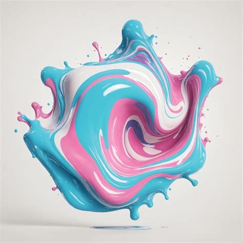 Premium Photo 3d Fluid Twisted Abstract Metallic Shape Or Melted