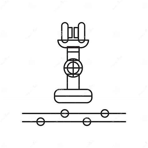 Vector Robótico Del Icono De La Mano Aislado En El Fondo Blanco H