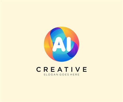 Ai Initial Logo With Colorful Circle Template Vector 25454899 Vector Art At Vecteezy
